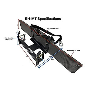 Garbage Commander Bumper Mounted MT Wheeled Trash Can Hauling Hitch