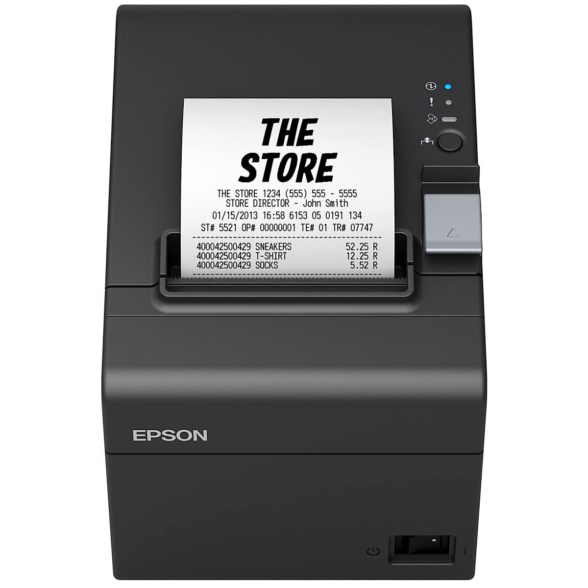 Epson TM-T20III Thermal POS Receipt Printer, Black - USB Type B + Ethernet and DK Port, Requires USB Wireless Dongle - Print Speeds Up to 250mm/sec, 203 dpi, Auto-Cutter, Monochrome, DAODYANG