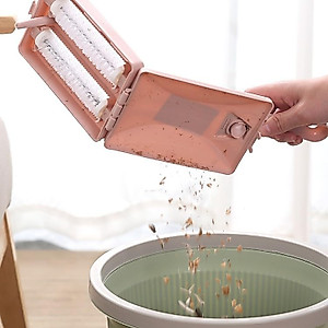 Carpet Debris Brush Carpet Brush,Handheld Carpet Table Double Roller Brush Head Carpet Table Brush Pet Hair Cleaning Brush Collector Brush