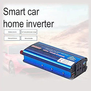 Solar Inverter 500w-2500w Car Inverter 12v24v48v to 220v Solar Inverter Car Truck Electric Household Power Converter (Color : 12V, Size : 1200w)