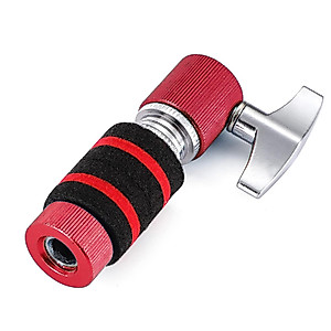 Facmogu Standard Hi-Hat Clutch, Fit for 7mm Rod, Aluminum Alloy Hi Hat Clutch Hi-hat Stand Post Jazz Drum Clutch for Hi Hat Drop Clutch Cymbal Jazz Drum Parts Accessories - Red