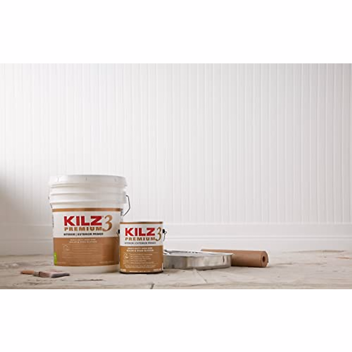 KILZ 3 Premium Primer, Interior/Exterior, 5 Gallon