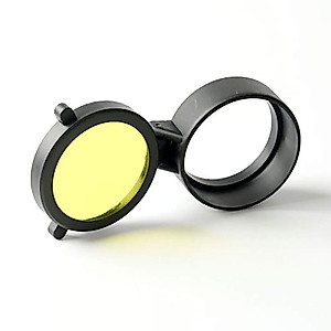 Rifle Scope Cover Quick Flip Spring Up Open Lens Cover Cap Eye Protect Objective Cap for Caliber 29 Sizes (53mm)