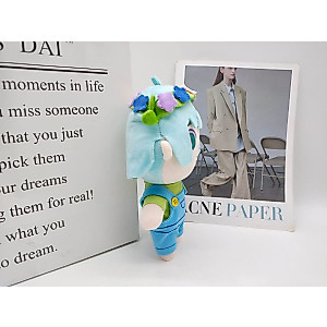 WOLONGLO Omori Plush Toy Stuffed Doll Pillow Anime Characters Cartoon Merchandise Props Game Characters Plush Toys for Game Lovers. (Blue)