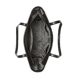 kate spade handbag for women Leila shoulder bag tote bag in leather (Black), Black