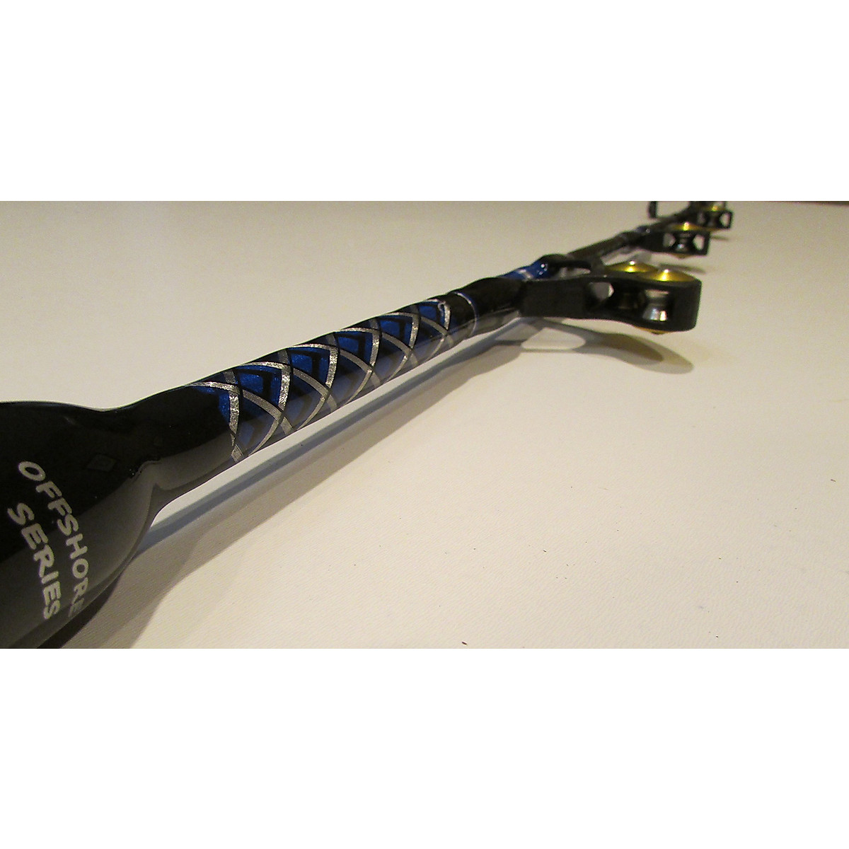 Xcaliber Marine Offshore Series 100lb Saltwater Deep Drop Swivel Tip Trolling Rod (Blue & Silver)