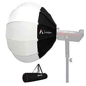Aputure Lantern Softbox Soft Light Modifier,26inch, Quick-Setup Quick-Folding Aputure Space Light Upgraded for Aputure 300D Mark II 120D 120T 120D Mark II 300X and Other Bowens Mount Light