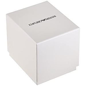 Emporio Armani Classic Chronograph Blue Dial Leather Strap Mens Watch AR2473