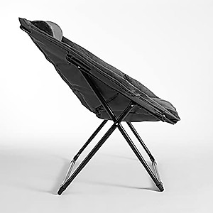 Urban Lifestyle Micromink Hex Saucer Chair, Grey