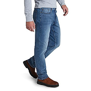 Chaps Men's Relaxed Fit Jeans - Comfort Stretch Denim Jeans - Classic Fit Jeans for Men, Size 36W x 32L, Armour Wash