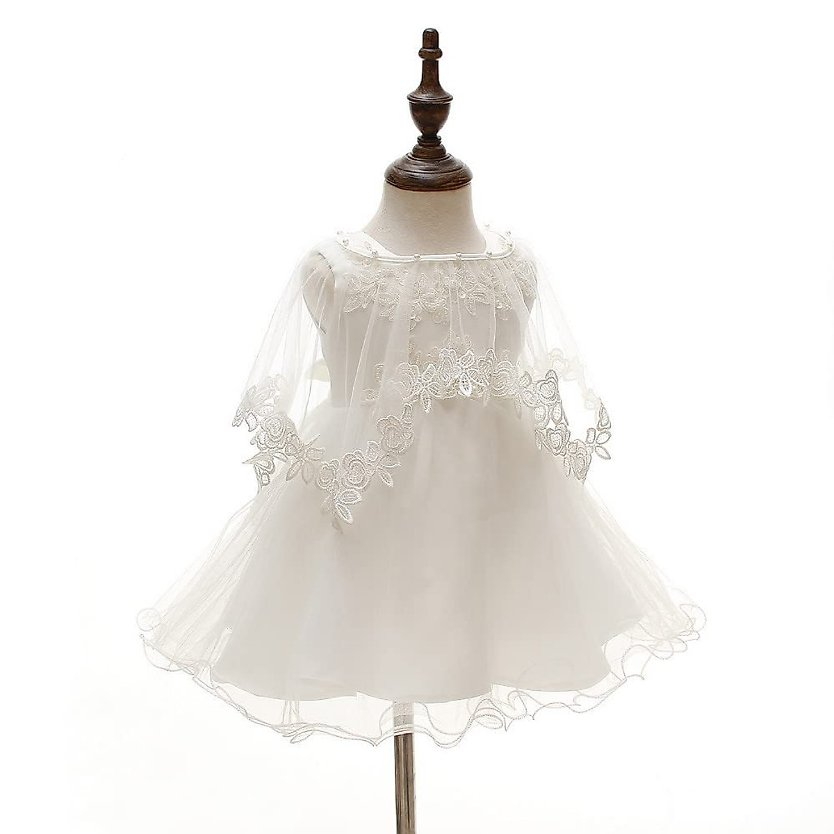 3Pcs Set Baby Girl Dress Christening Baptism Gowns Formal Dress