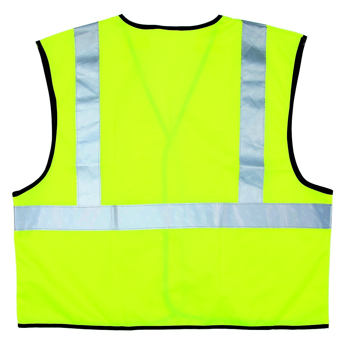 MCR Safety VCL2SLX3 Class 2 Polyester Solid Economy Safety Vest with 3M Scotchlite 2-Inch Silver Reflective Stripe, Fluorescent Lime, 3X-Large