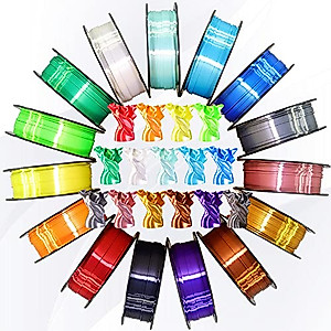 MIKA3D Silk Shiny PLA Gold 3D Printing Filament, 1Kg 2.2lbs 1.75mm 3D Print Material, High Diameter Control Neatly Wound Silk PLA, Widely Support for FDM 3D Printers