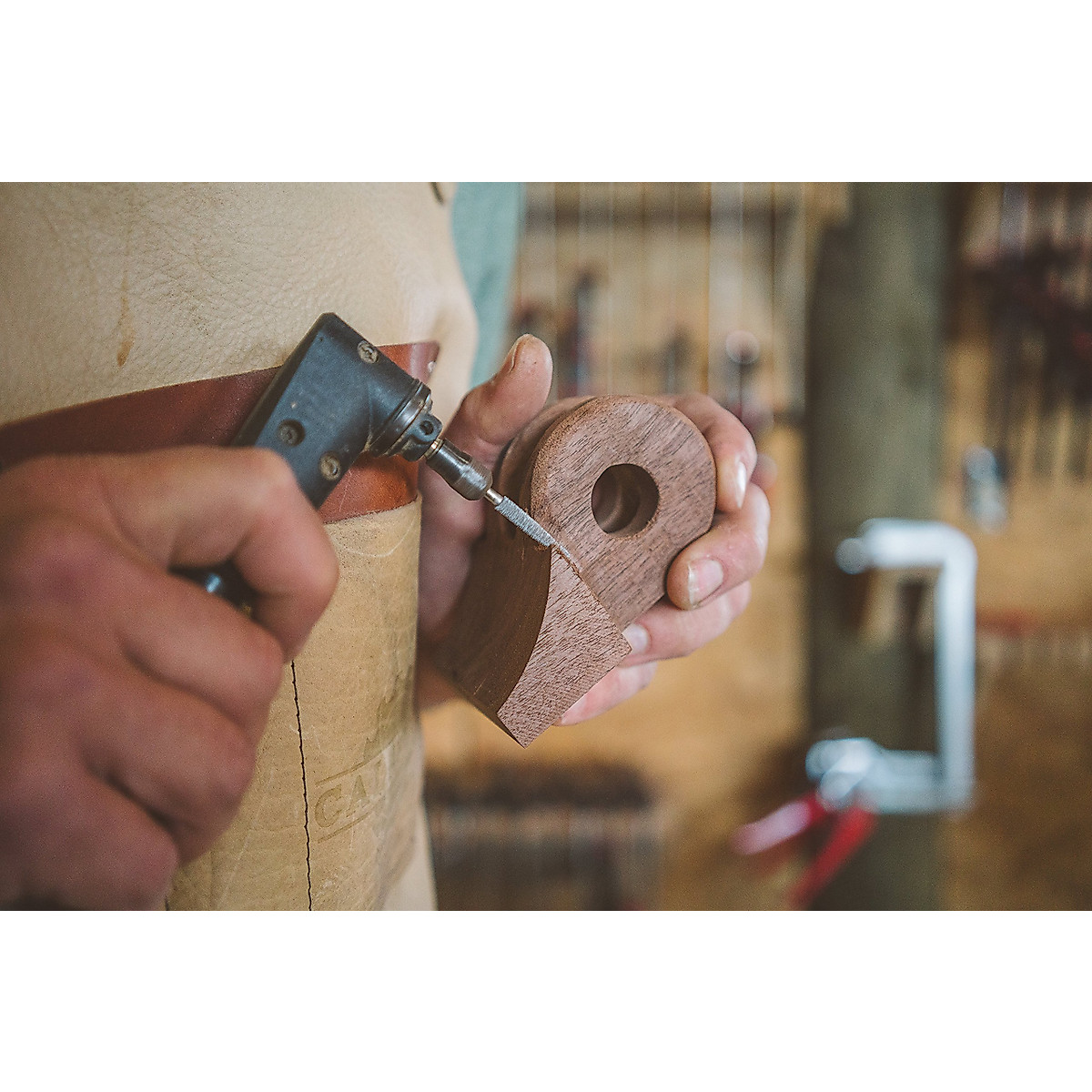 Kutzall Original Taper Rotary Burr, 1⁄8" Shaft, Coarse - Woodworking Attachment for Dremel, Foredom, DeWalt, Milwaukee. Abrasive Tungsten Carbide, 1⁄8" (3.1mm) Head Dia. X 7⁄8" (22.2mm) Length, T-18-E