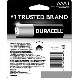Duracell Coppertop AAA Batteries, 4-Count (Pack of 2)
