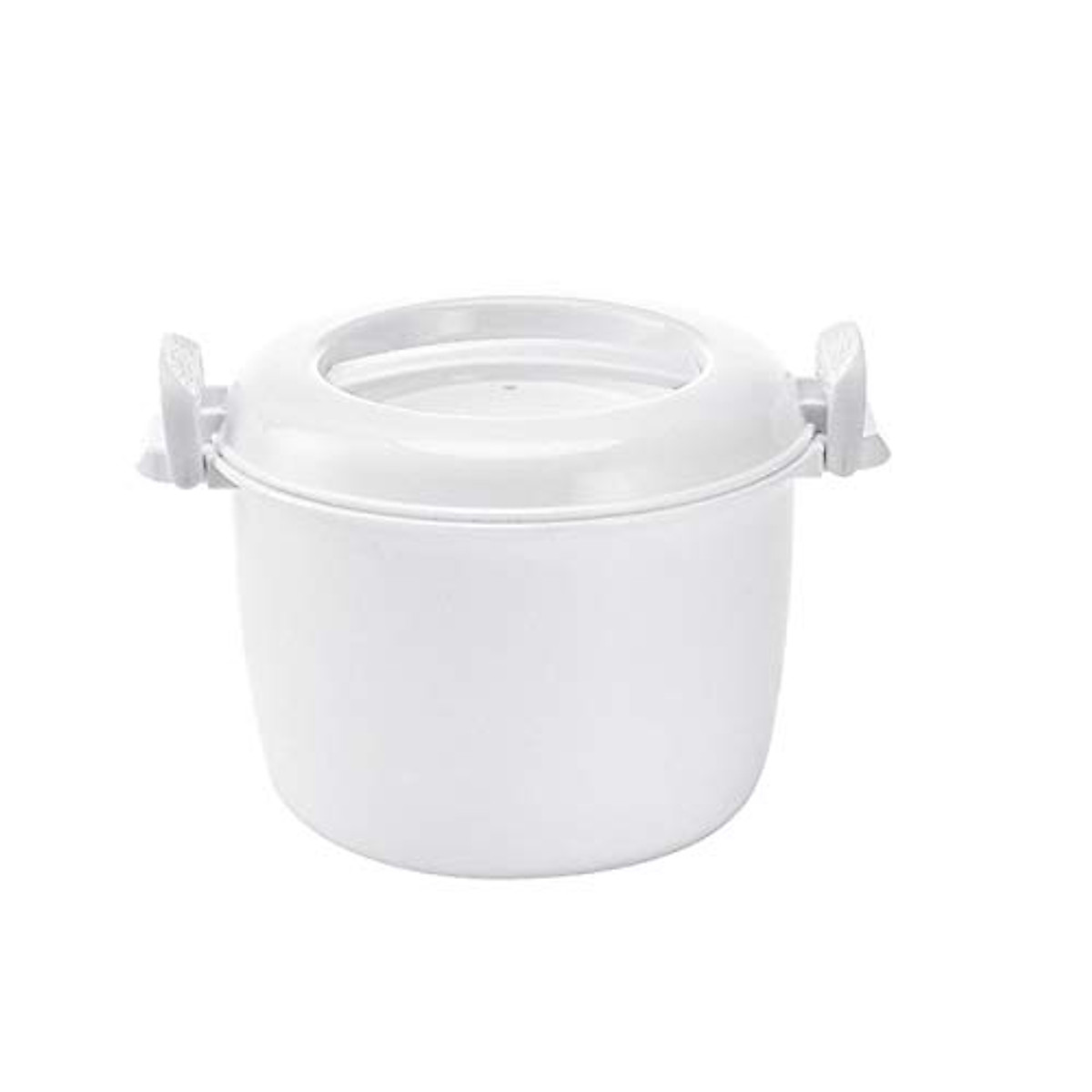 Alliteqwe Microwave Rice Cooker Multifunction Small Lunch Container Microwave Cooker Cookware for Microwave Oven 17.5x21x14cm