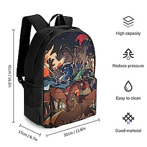 JAYWIS Fire Wings Dragon Backpack Large Capacity Laptop Bags Lightweight Multifunction Daypack for Daily/Work/Sport