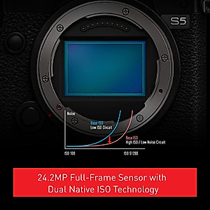 Panasonic LUMIX S5 Full Frame Mirrorless Camera (DC-S5KK) and LUMIX S Series 70-300mm Lens (S-R70300)