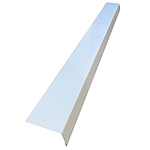 EAGLE 1 - (5 FT Long) Roof Drip Edge Flashing- 26 Gauge- 60"x4" x1.5"- 75 Degree Angle - Easy to Install- Matching Screws and Hex Bit Driver Included- Many Colors (2, White)