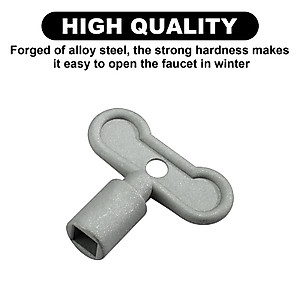 Aulpq 5/16 in Sillcock Key, 80132, Water Key, Water Spigot Key, Water Shut Off Key, Outdoor Faucet Handle,-4 Pcs.