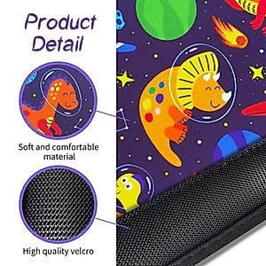 2Pack Seat Belt Cover for Kids, Cute Cartoon Pattern Car Seat Belt Pads Cover for Girls and Boys, Kid's Seat Belt Cushion, Shoulder Strap Pad (Space Dinosaur)