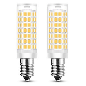 E14 Cooker Hood Bulbs European Base,Turkish Moroccan Lamp Bulb Replace ,Range Hood Light Bulbs AC110V-130V for Refrigerator Cooker Hood Sewing Machine Turkish Lamp (Daylight White6000K, 2-Pack)