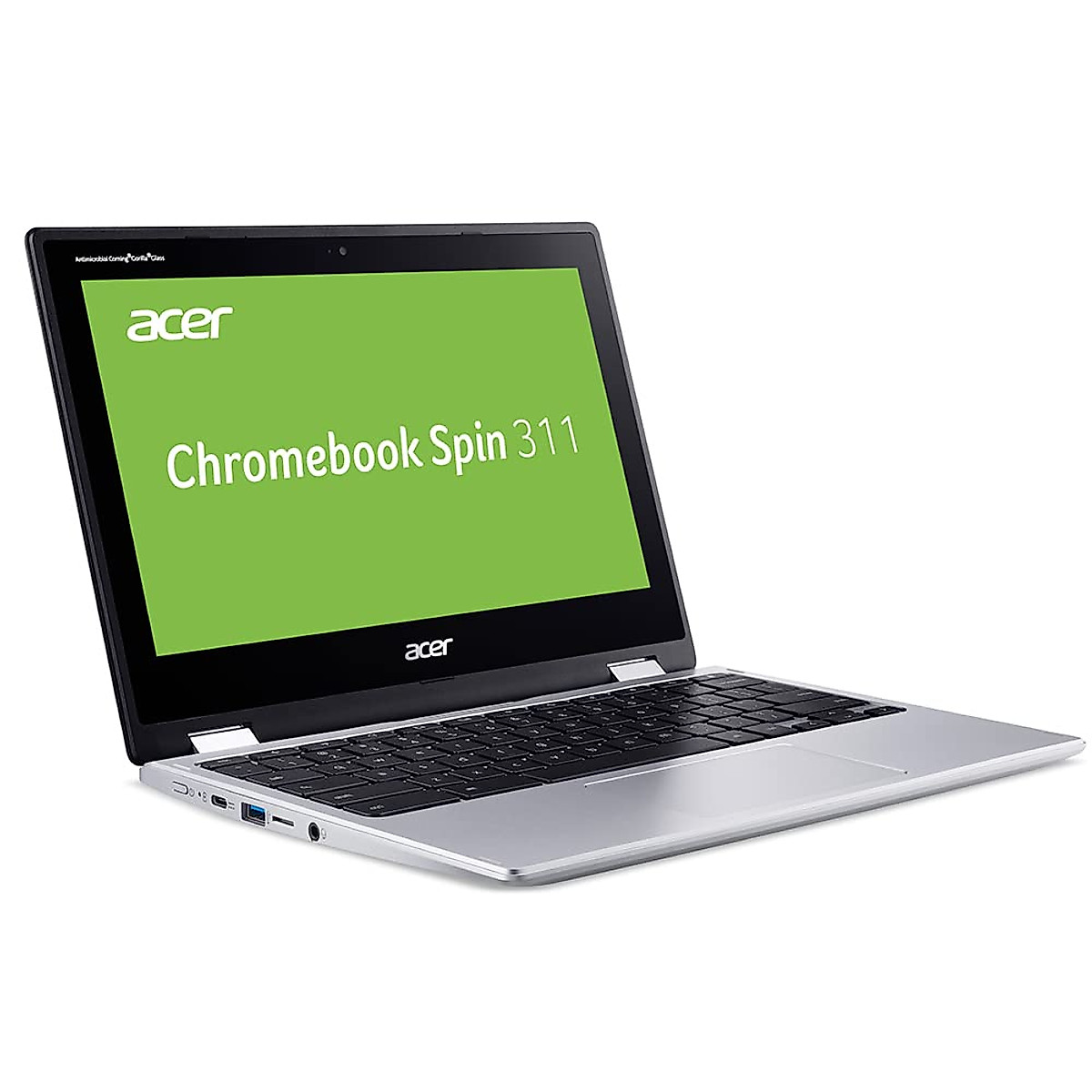 acer Chromebook Spin 311 Touchscreen Laptop Convertible 11.6 IPS Display, Intel Celeron N4000, USB Type-C, Wireless-AC, Stereo Speakers, Webcam, Chrome OS (4GB DDR4 RAM | 64GB eMMC+32GB SD Card)