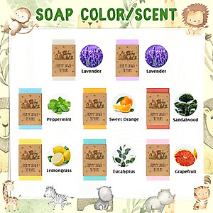 Dimsile 24 Set Baby Shower Soap Favors for Guests Mini Scented Soaps Bulk Baby Shower Gifts Party Souvenirs(Woodland)