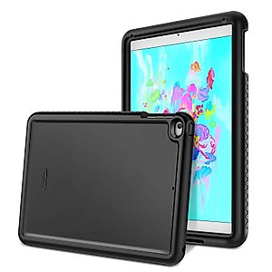 Fintie Case for iPad 6th / 5th Generation (2018/2017), iPad Air 2 / Air 1 (9.7 Inch) - [Mighty Shield] Heavy Duty Anti Slip Shock Proof Kids Friendly Drop Protection Silicone Cover, Black