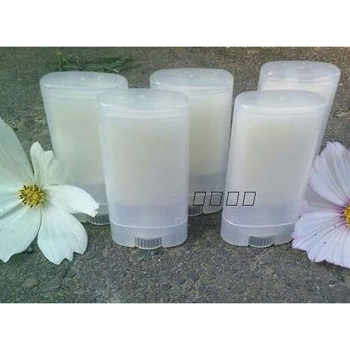 COSIDEA 25 PCS plastic empty 15g black oval shape lip balm tube deodorant containers 0.5oz lipstick tube small wax packing container