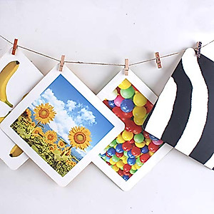 Z ZICOME Mini Wooden Clothespins Photo Paper Peg Craft Clips, 100 Pack