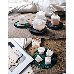 Nature Crystal Passive Diffuser Stone Essential Oil Diffuser Hand Carved Selenite Stone Diffuser Non Electric Oil Diffuser - Perfect for Meditation Reflection Bedroom Decoration (1, Cylindrical)