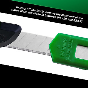 5x Bulk Small Green Utility Knife Box Cutter Snap Off Blade 9MM Blade