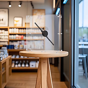 3D Hologram Fan,16.5 Inch 3D Hologram Projector Advertising Display with 1.2 Inches Thick, 700 Video Library and 224 LED for Business Store Signs,Bar,Casino,Party,Halloween Missyou