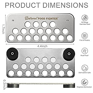 Salbree Food Fighter Mesh Screen Grease Gate Blocks Food from Falling into Rear Grease Trap Cup Tray & Compatible with All Blackstone Griddle Accessories Goalie, Universal Fit All Black Stone Grills