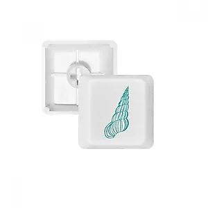 DIYthinker Blue Marine Life Snail Illustration Keycap Mechanical Keyboard PBT Gaming Upgrade Kit