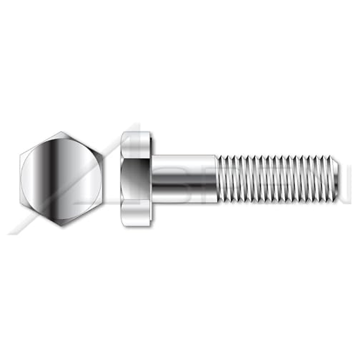 (5 pcs) M36-4.0 X 130mm, DIN 931 / ISO 4014, Metric, Hex Head Cap Screws Bolts, Part Thread, A4-80 Stainless Steel