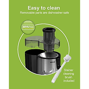 SiFENE Quick Juicer Machine, Centrifugal Juicer with 3" Big Mouth for Whole Fruits & Veggies, Easy to Clean, Non-BPA Stainless Steel Kitchen Juicer