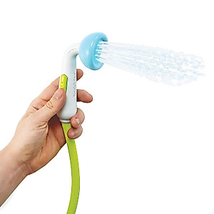 Yookidoo Baby Bath Shower Head - Elephant Water Pump and Trunk Spout Rinser - for Newborn Babies in Tub Or Sink