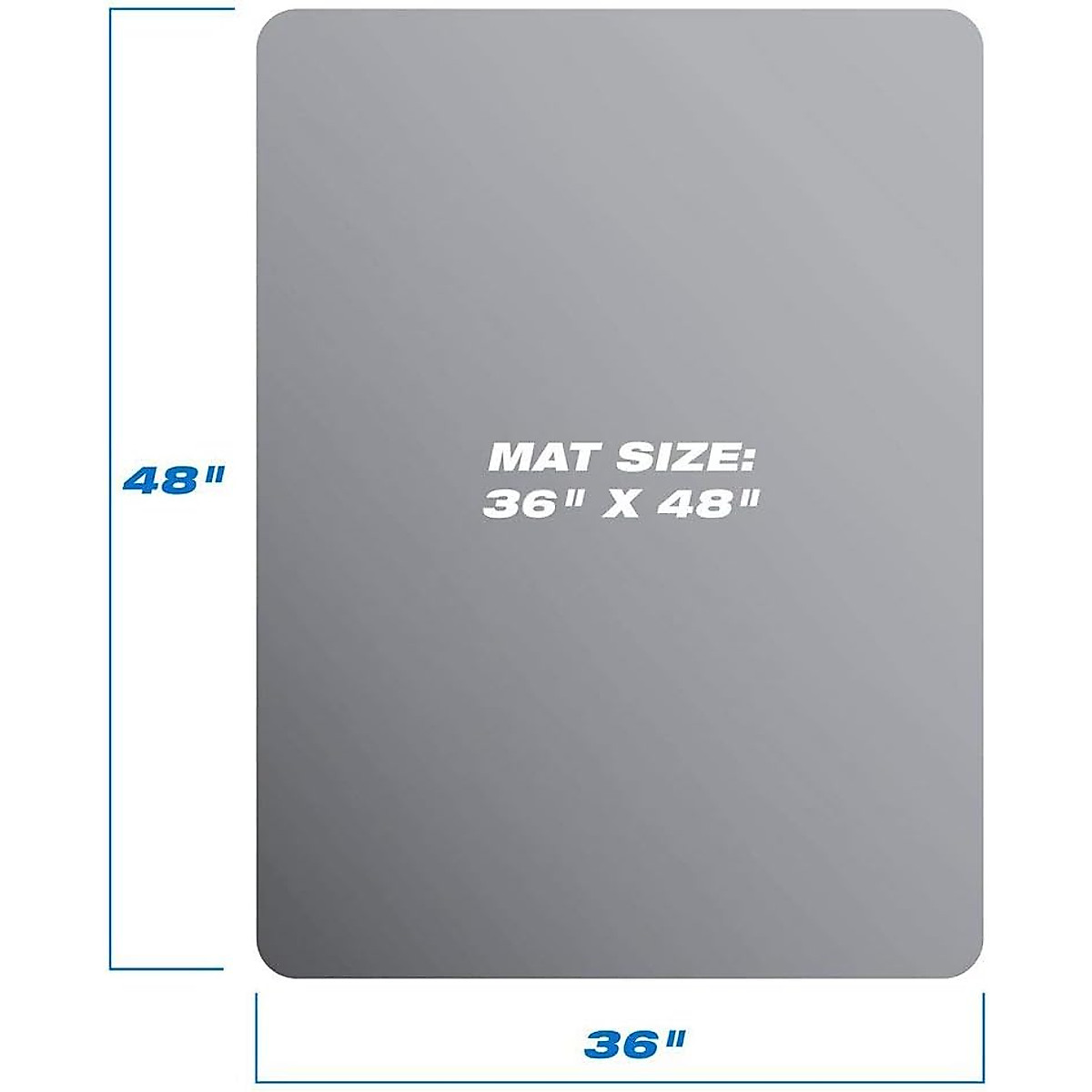 Kuyal Clear Chair mat for Hard Floors 36 x 48 inches Transparent Floor Mats Wood/Tile Protection Mat for Office & Home (36" X 48" Rectangle)