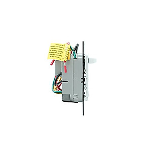 Legrand - Pass & Seymour Dimmer Light Switch with Fan Speed Control Switch, White Single Pole Dimmer Switch, LSCLDC163PWCCV4, 1 Count