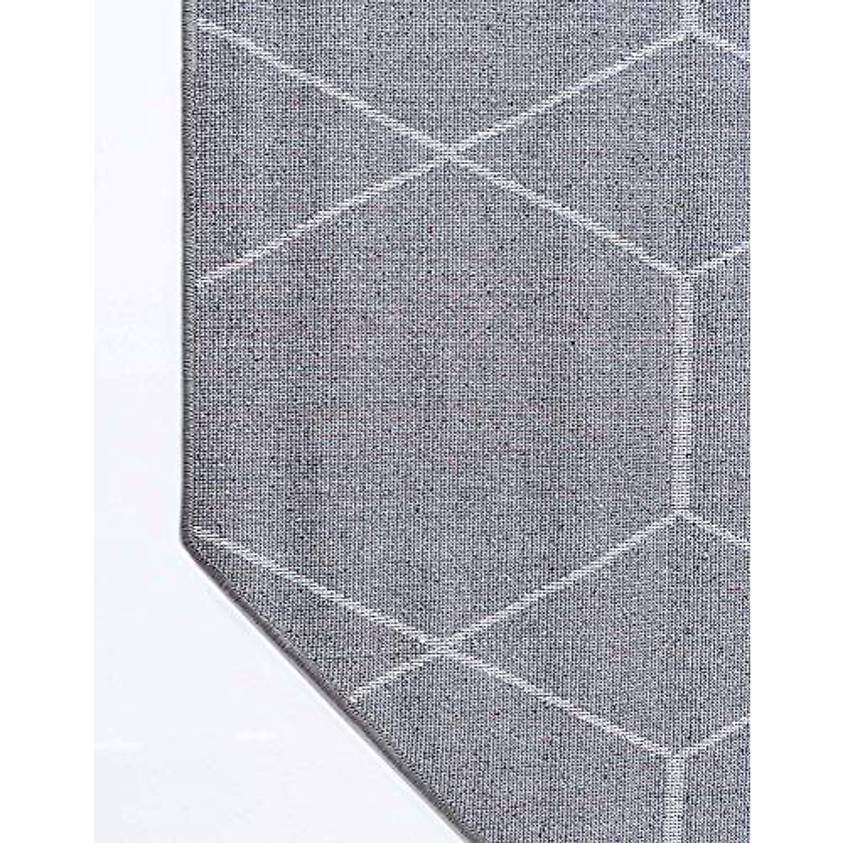 Unique Loom Trellis Frieze Collection Area Rug - Geometric (5' Octagon, Dark Gray/ Ivory)