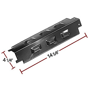 Hongso 14 5/8'' x 4 1/4'' Gas Grill Heat Plate for Charbroil 463334615 Master Forge GD4215S Savor Pro GD4205S-M GD4210S-B1 Thermos 461334813 463322013 463322012 Grill Parts, PPH531, 3-PK