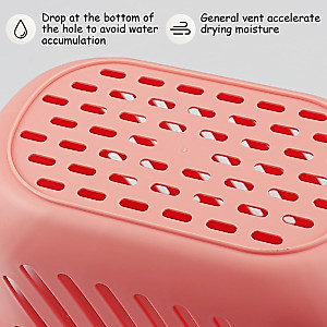 LNQ LUNIQI Hanging Shower Caddy Basket Plastic Storage Basket with handle Portable Kitchen Organizer Storage Basket for Home Kitchen Bathroom（）