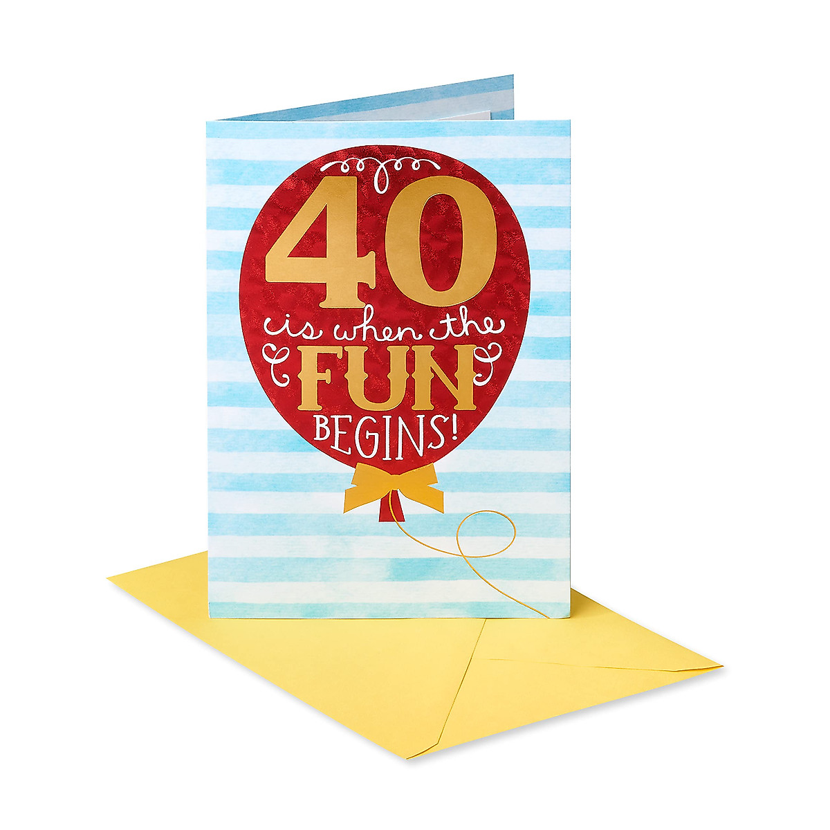 American Greetings 40th Birthday Card (When The Fun Begins)