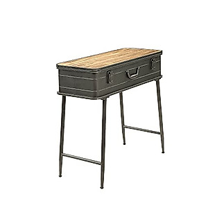 4D Concepts Urban Loft Metal Two Trunk Tables, Rustic Natural Pine
