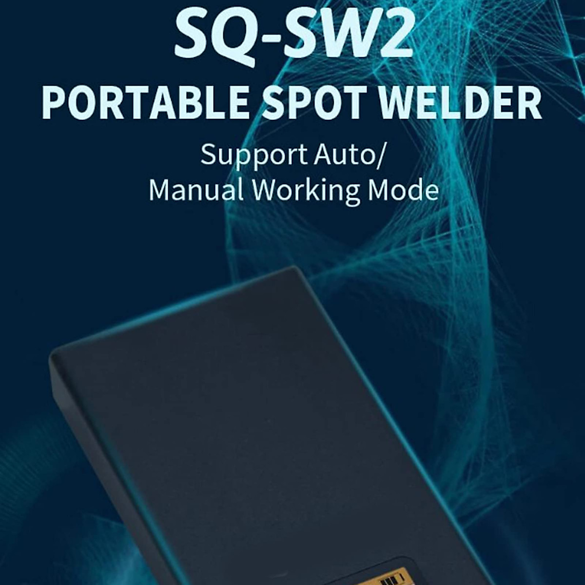 Eujgoov Mini Spot Welder Machine DIY Battery Spot Welder Portable Rechargeable Spot Welding Machine with LCD Screen 100‑240V SQ‑SW2(US Plug)