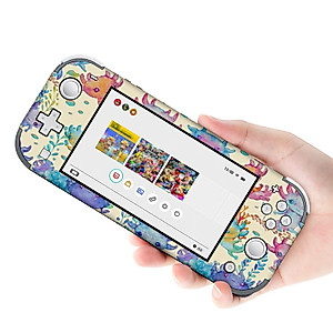 Watercolor Cute Axolotl Stickers Protective Film Sticker Personalized Full Wrap Sticker Compatible with Nintendo Switch