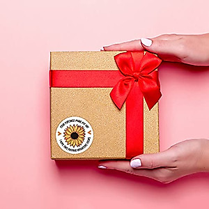 Littlefa Your Purchase Made My Day Stickers,Sunflower Small Business Stickers,Thank You Stickers,Handmade Stickers,Envelopes Seal Stickers,Mail Packaging Sticker for Small Business 500 PCS