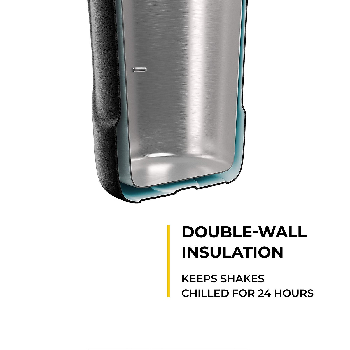 Transformation Performance Shaker BlenderBottle® | Double Insulated, Leak Proof & BPA Free | Perfect for Protein Shakes/Powder Mix | 26 Oz with Steel Whisk Ball (1)